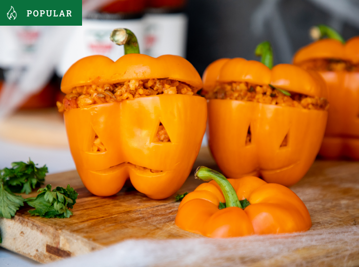 HALLOWEEN STUFFED PEPPERS - Aurelios Pizza®